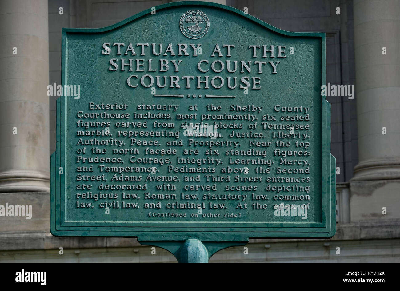 Shelby county courthouse Memphis Tennessee Stock Photo - Alamy