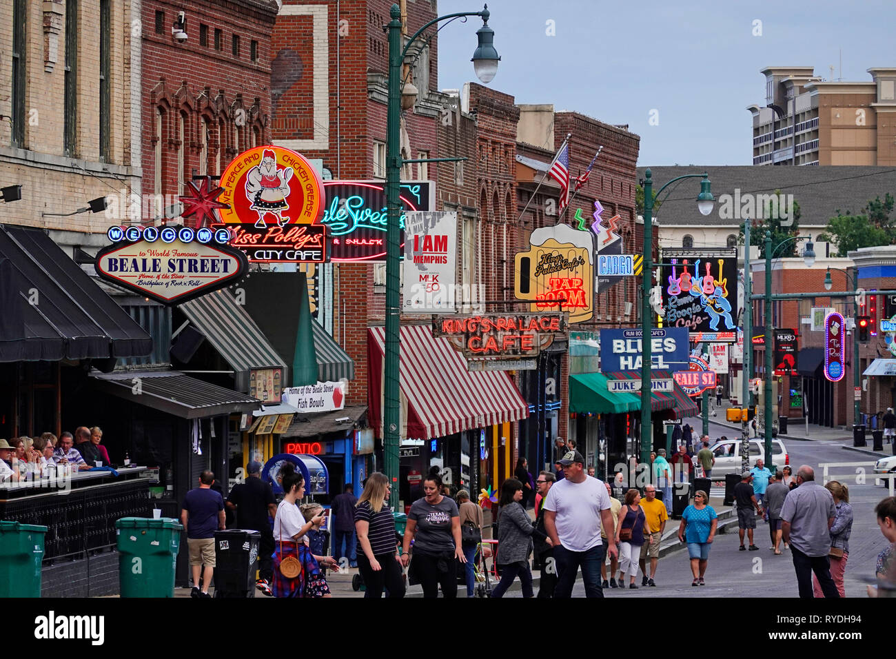 home of the blues Beale Street Memphis Tennessee Stock Photo - Alamy