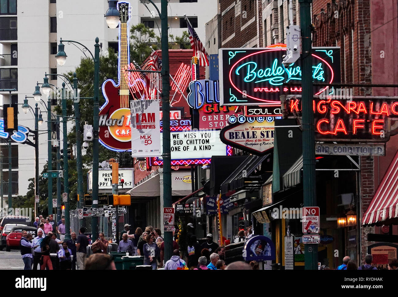 home of the blues Beale Street Memphis Tennessee Stock Photo - Alamy