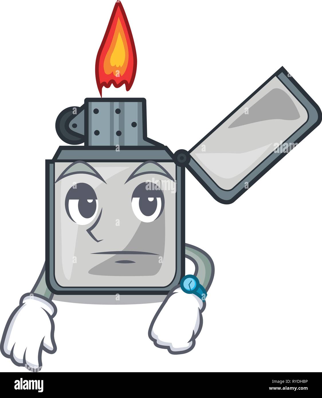 Waiting cigarette lighters are placed cartoon bags Stock Vector Image ...