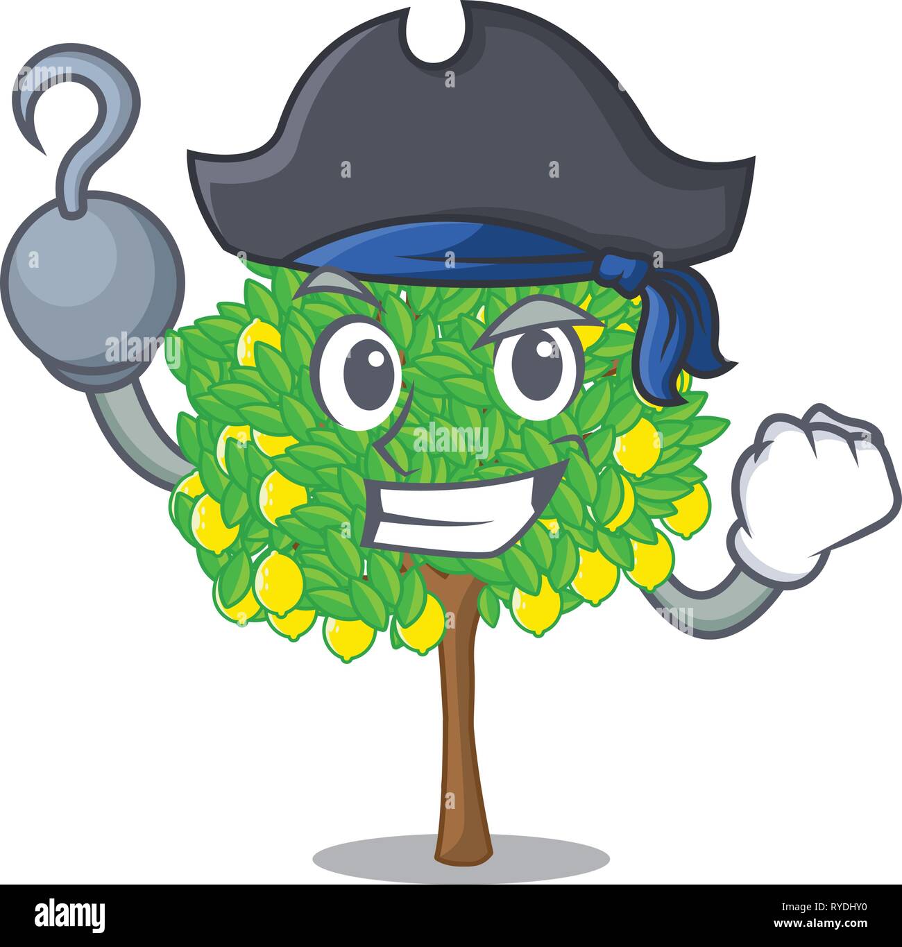 Pirate lemon tree in the cartoon shape Stock Vector Image & Art - Alamy