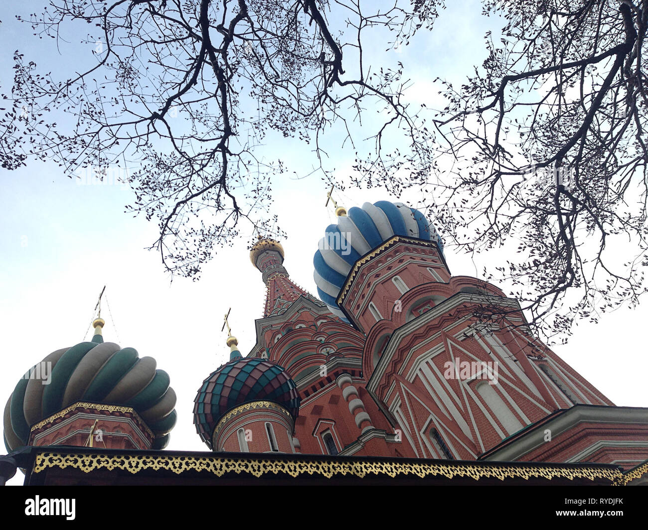 Saint Basil's Cathedral Church in Red Square, Moscow, Russia Image ...