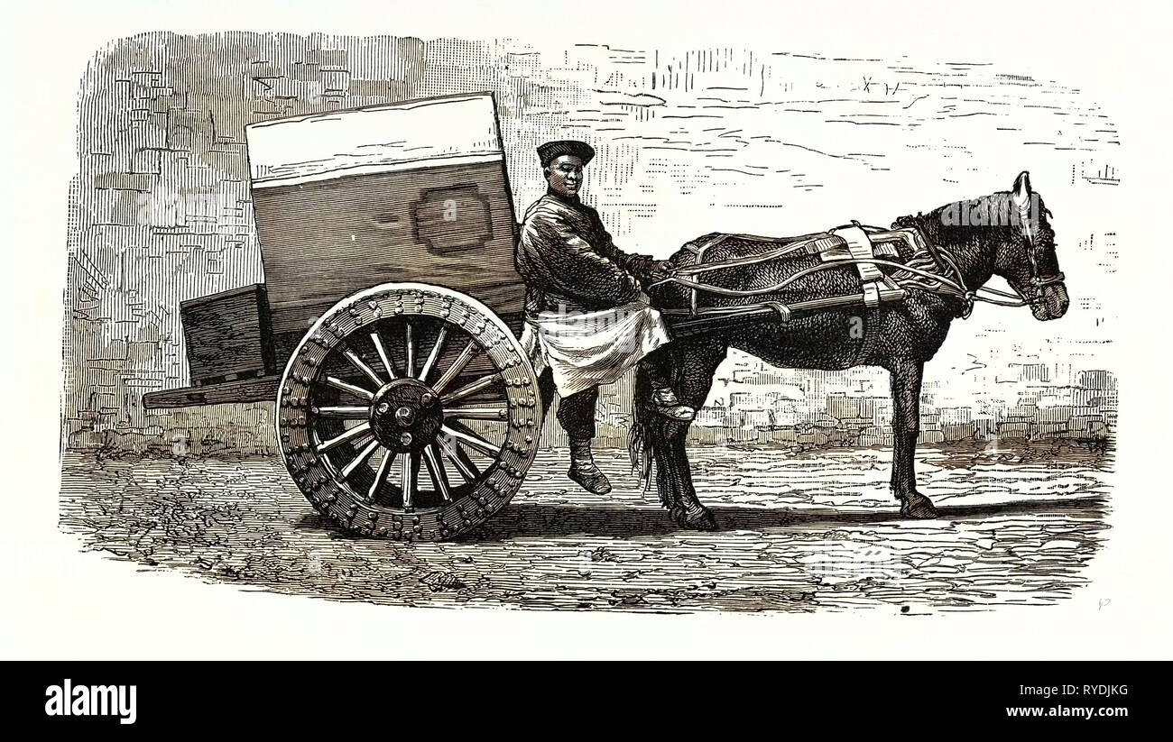 A Chinese Cart Stock Photo - Alamy