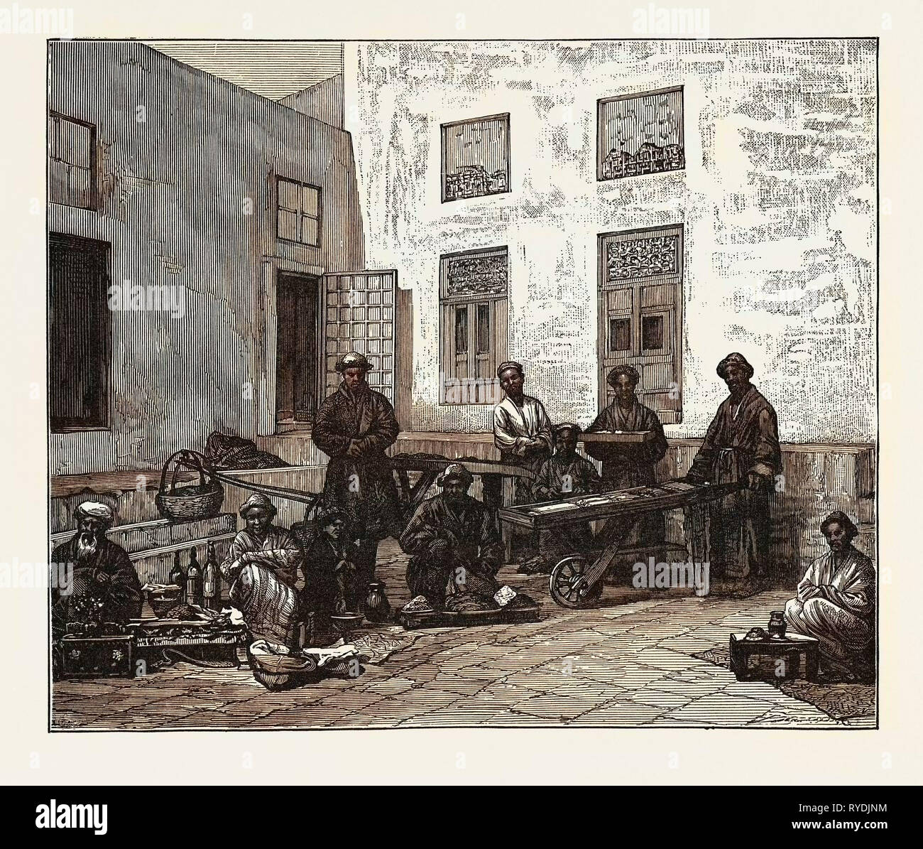 Merchants of Yarkand, Eastern Turkestan Stock Photo - Alamy