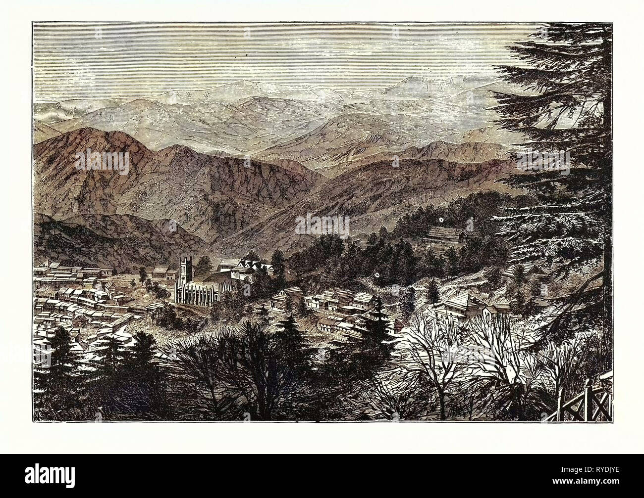 India simla 19th century hi-res stock photography and images - Alamy