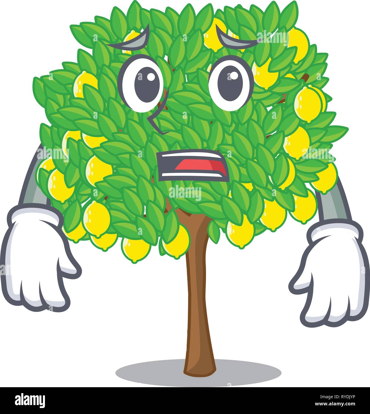 Afraid lemon tree cartoon next the house Stock Vector Image & Art - Alamy
