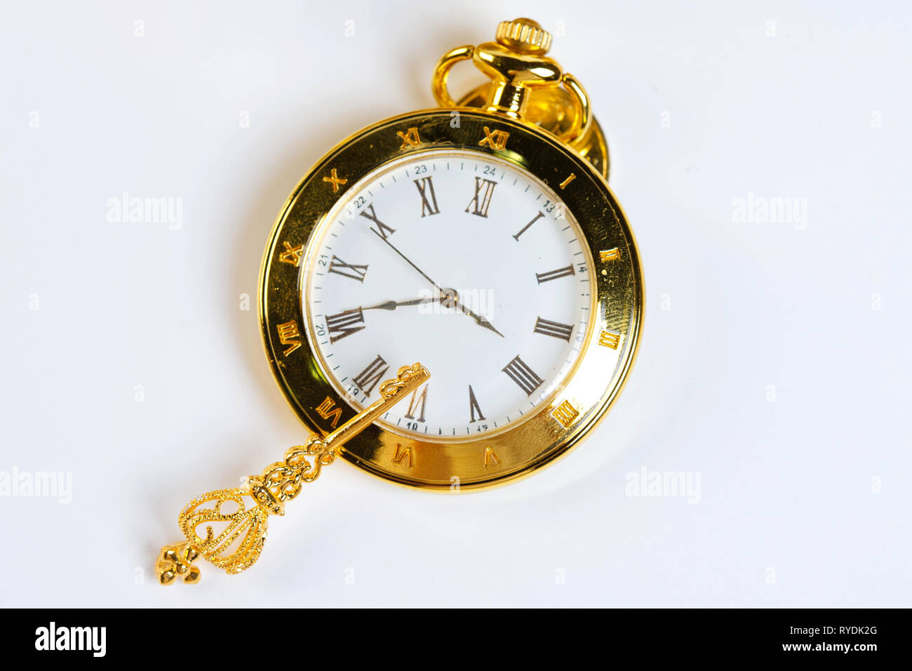 Clock and COINS Stock Photo - Alamy