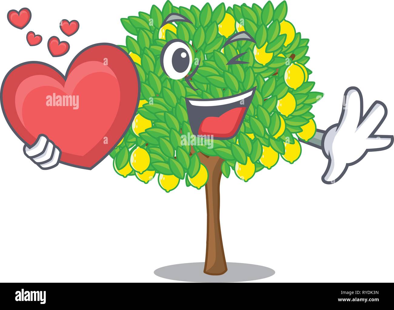 Sorrento lemon trees Stock Vector Images - Alamy