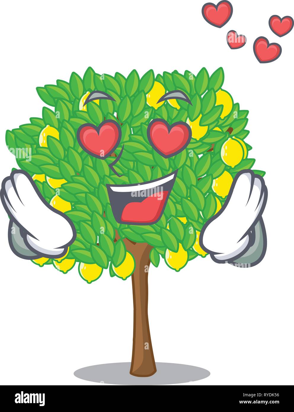 In love lemon tree cartoon next the house Stock Vector Image & Art - Alamy