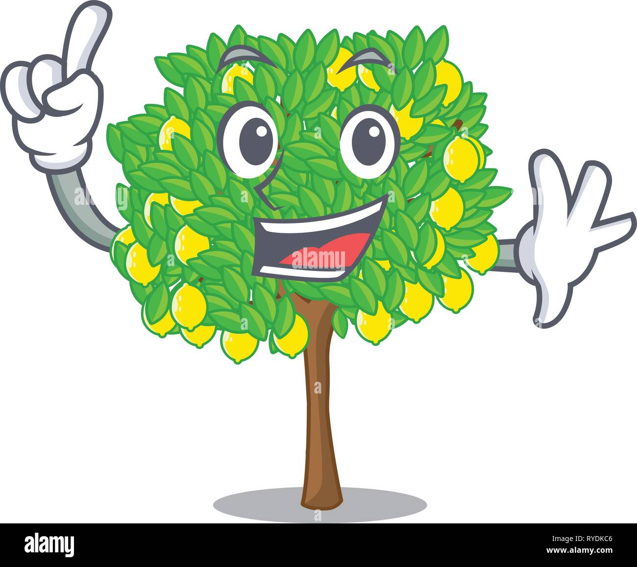 Finger lemon tree in the pot character Stock Vector Image & Art - Alamy