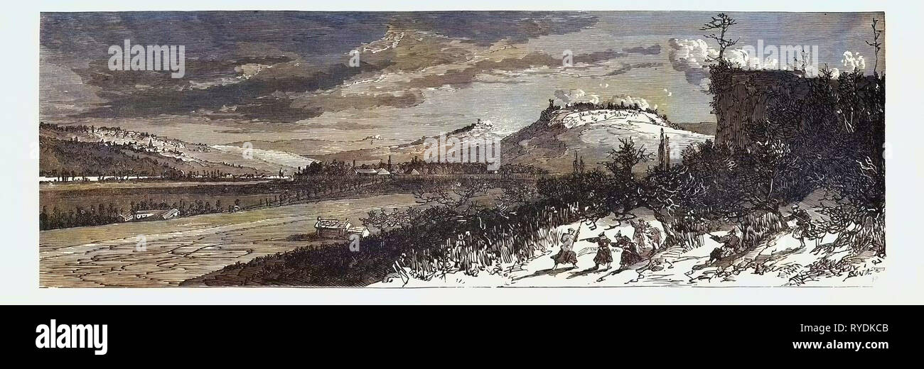 Franco-Prussian War: The French Position on 21 December 1870. From Left ...