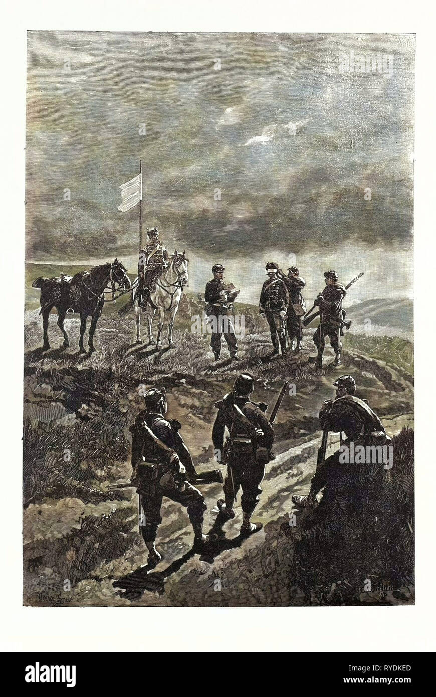 The franco prussian war or franco german war german hi-res stock ...