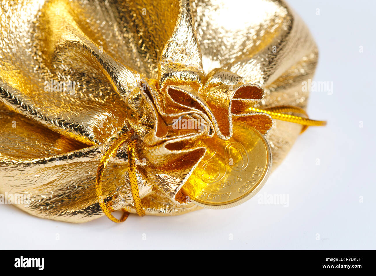 The bag of gold Stock Photo - Alamy