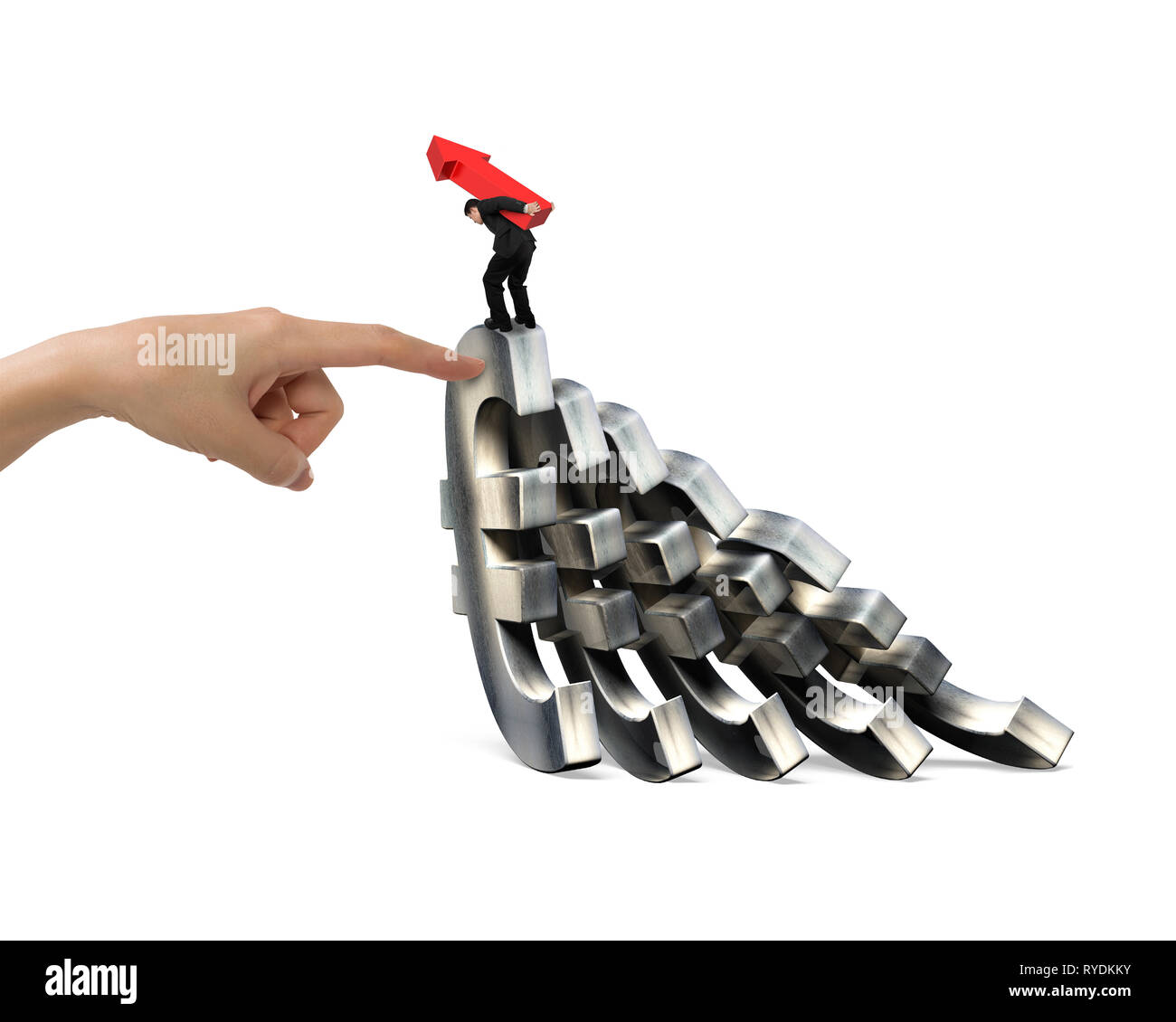 Man carrying currency symbol hi-res stock photography and images - Alamy