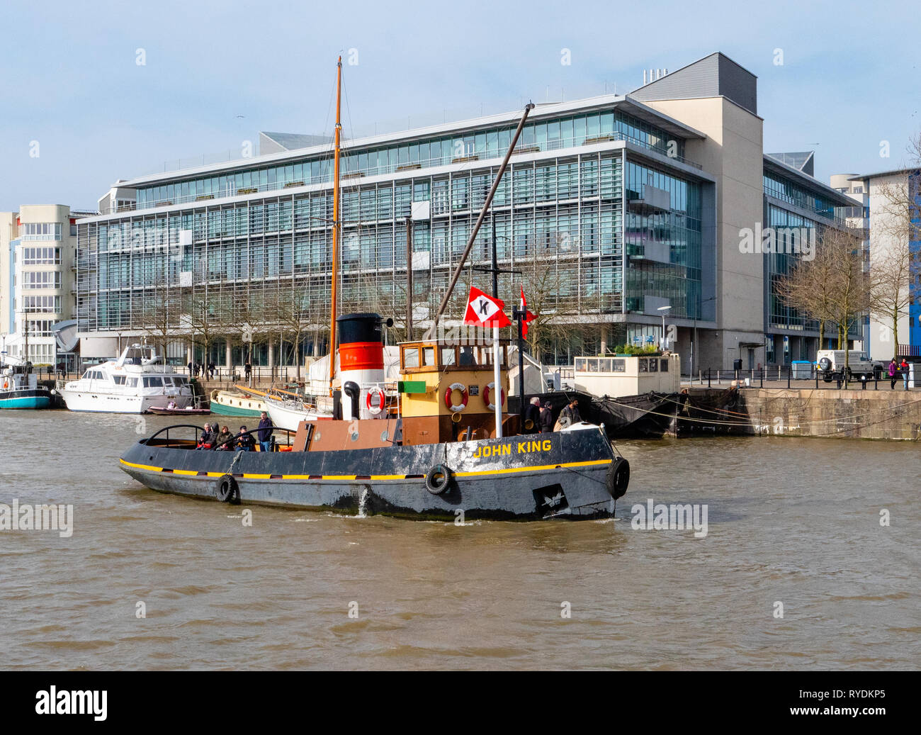 The John King a 1935 diesel tug built to tow cargo ships from Bristol ...
