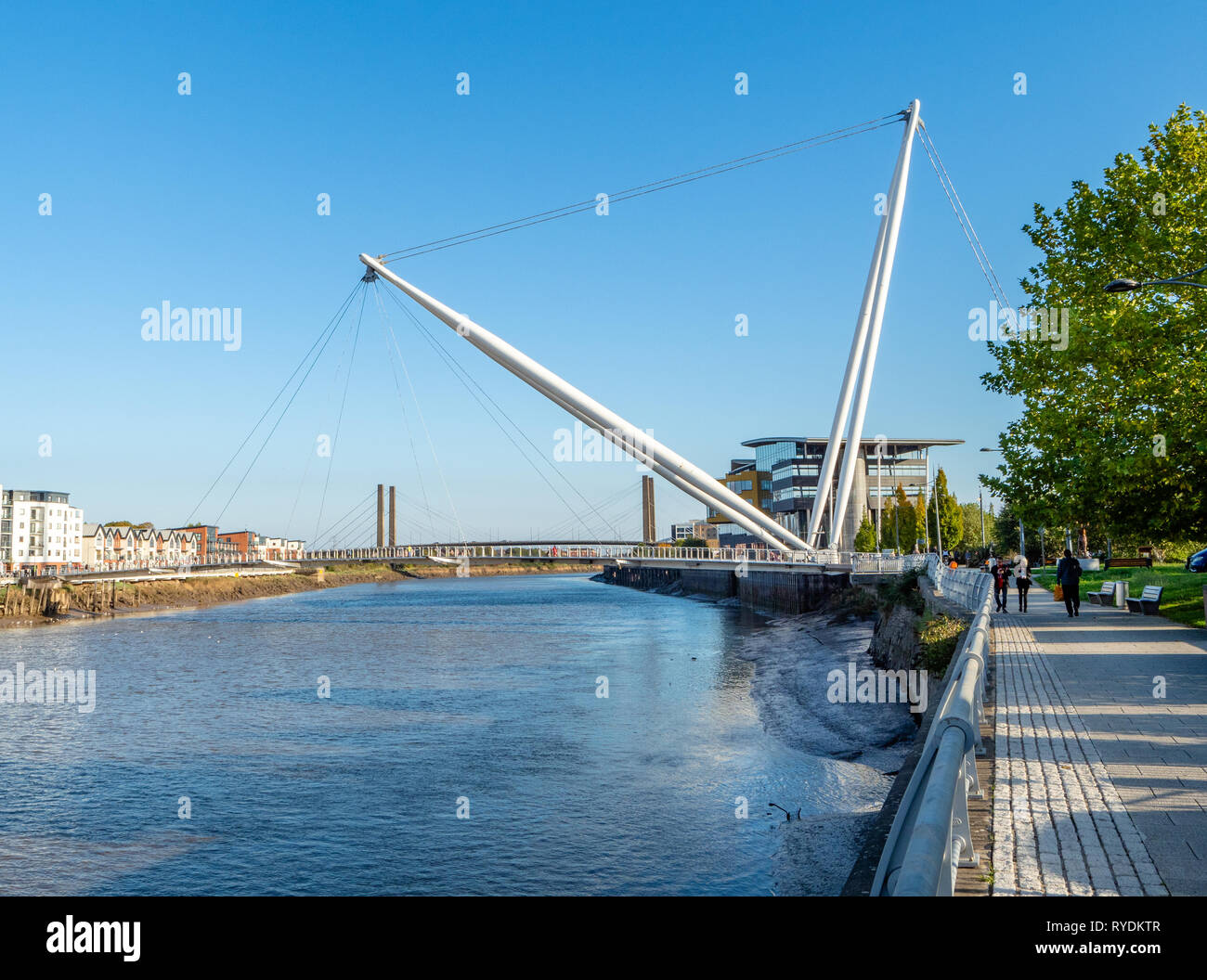 Usk footbridge hi-res stock photography and images - Alamy