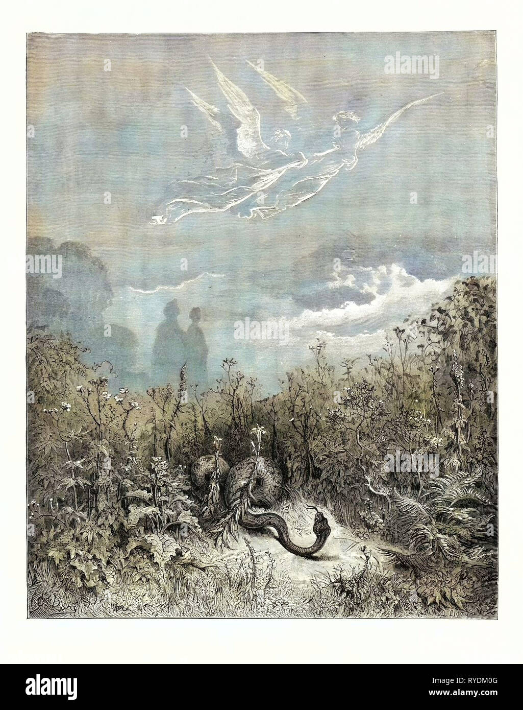 Dante and Virgil in the Happy Valley, by Gustave Doré, 1832 - 1883 ...