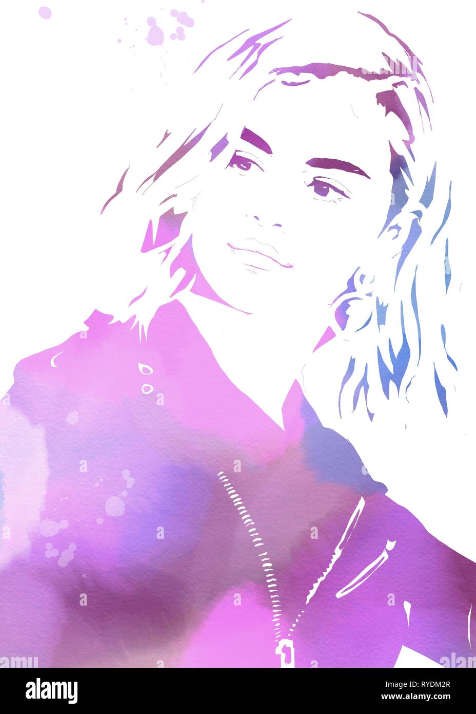 Selena gomez illustration Stock Photo - Alamy