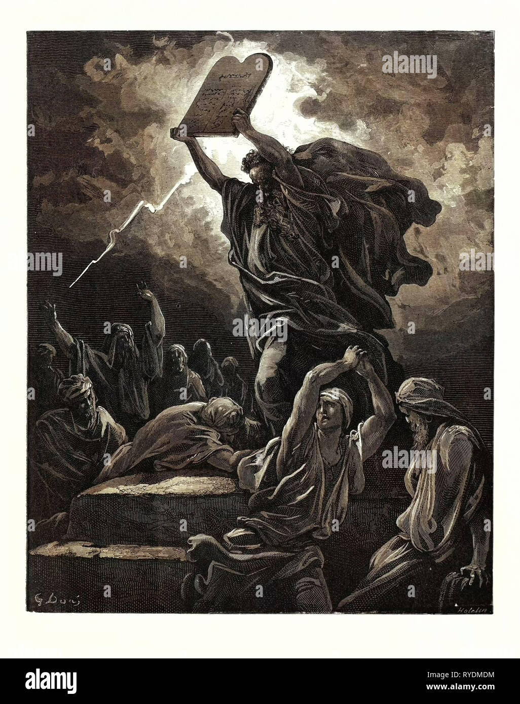 Moses with the tables of the law hi-res stock photography and images ...