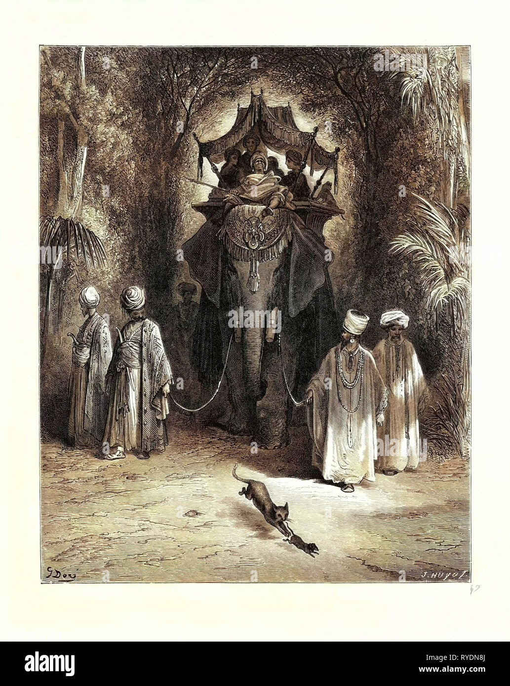 The Rat and the Elephant, by Gustave Dore, 1832 - 1883, French ...