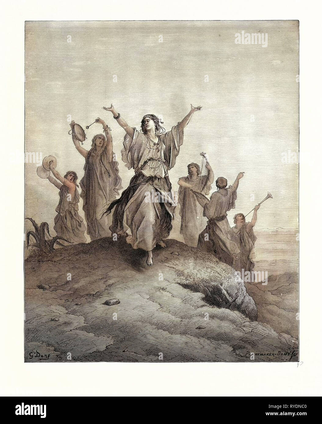 Jephthah's Daughter Coming to Meet Her Father Stock Photo - Alamy