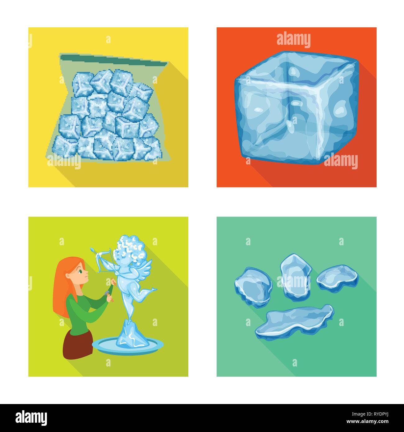 form,cube,sculpture,splinters,ice,artwork,bar,decorative,package,drink ...