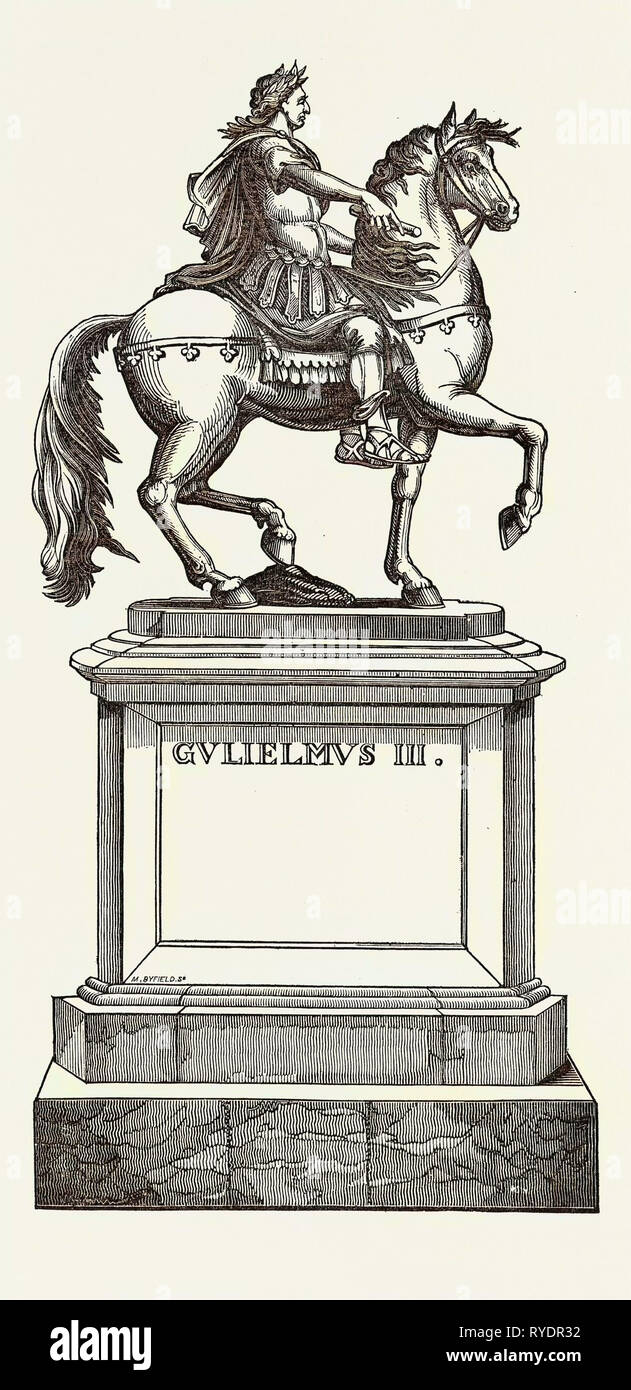 King william the third statue hi-res stock photography and images - Alamy