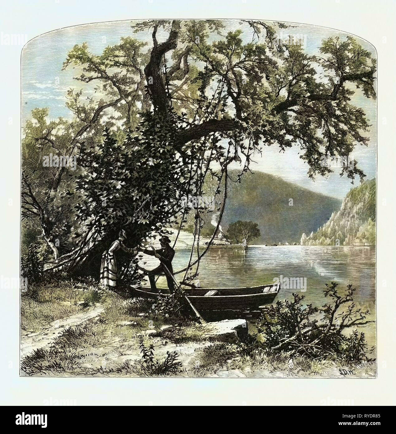 19th century rope ferry hi-res stock photography and images - Alamy