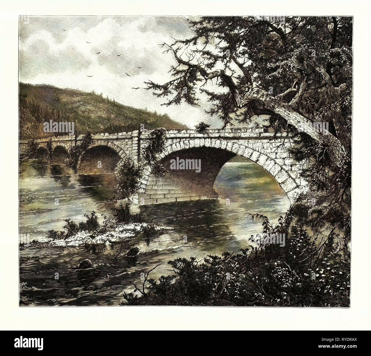 Old Aqueduct on the Conemaugh. The Conemaugh River is Formed at ...