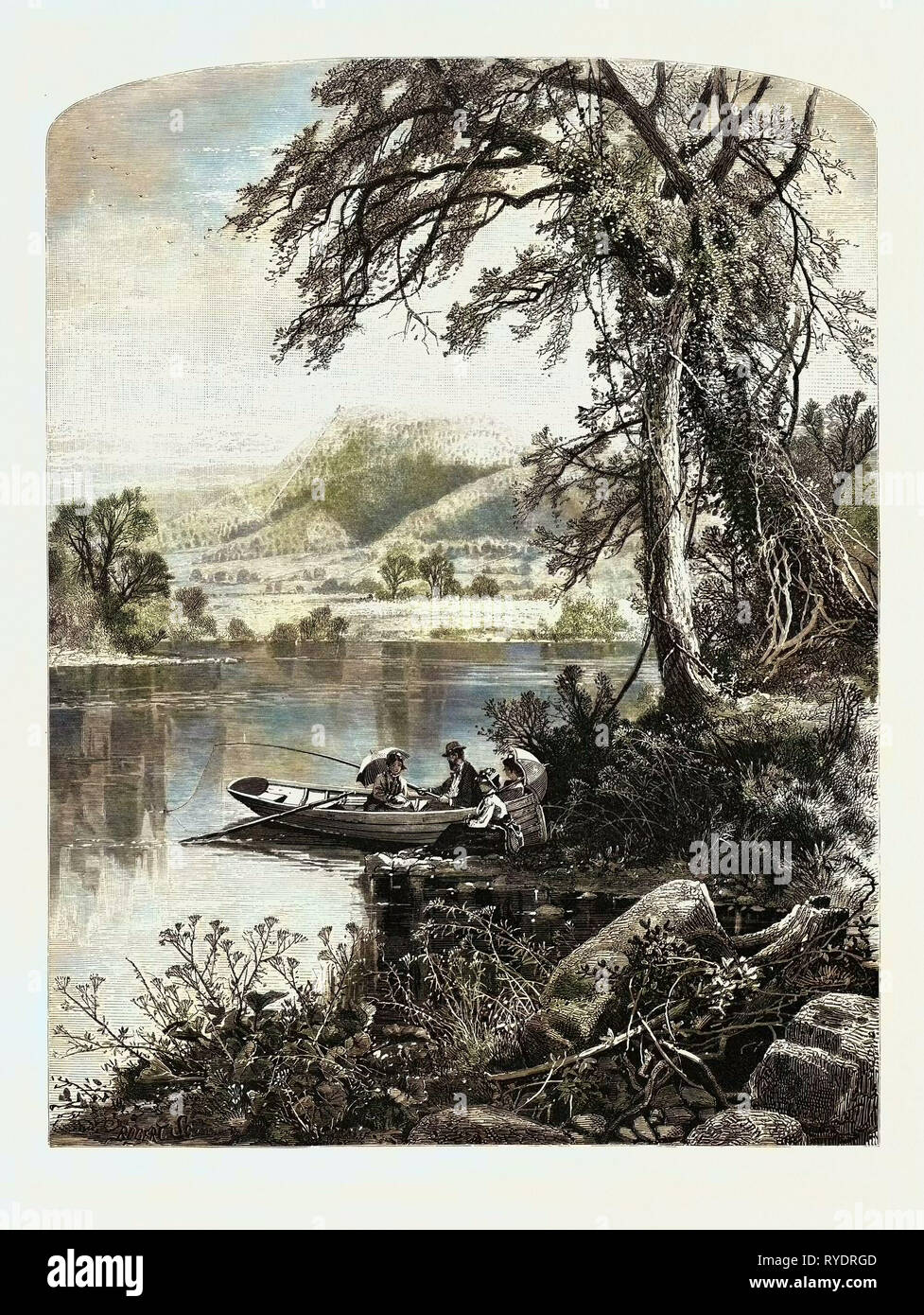 Mount Holyoke, from the Connecticut River. Mount Holyoke, a Traprock ...