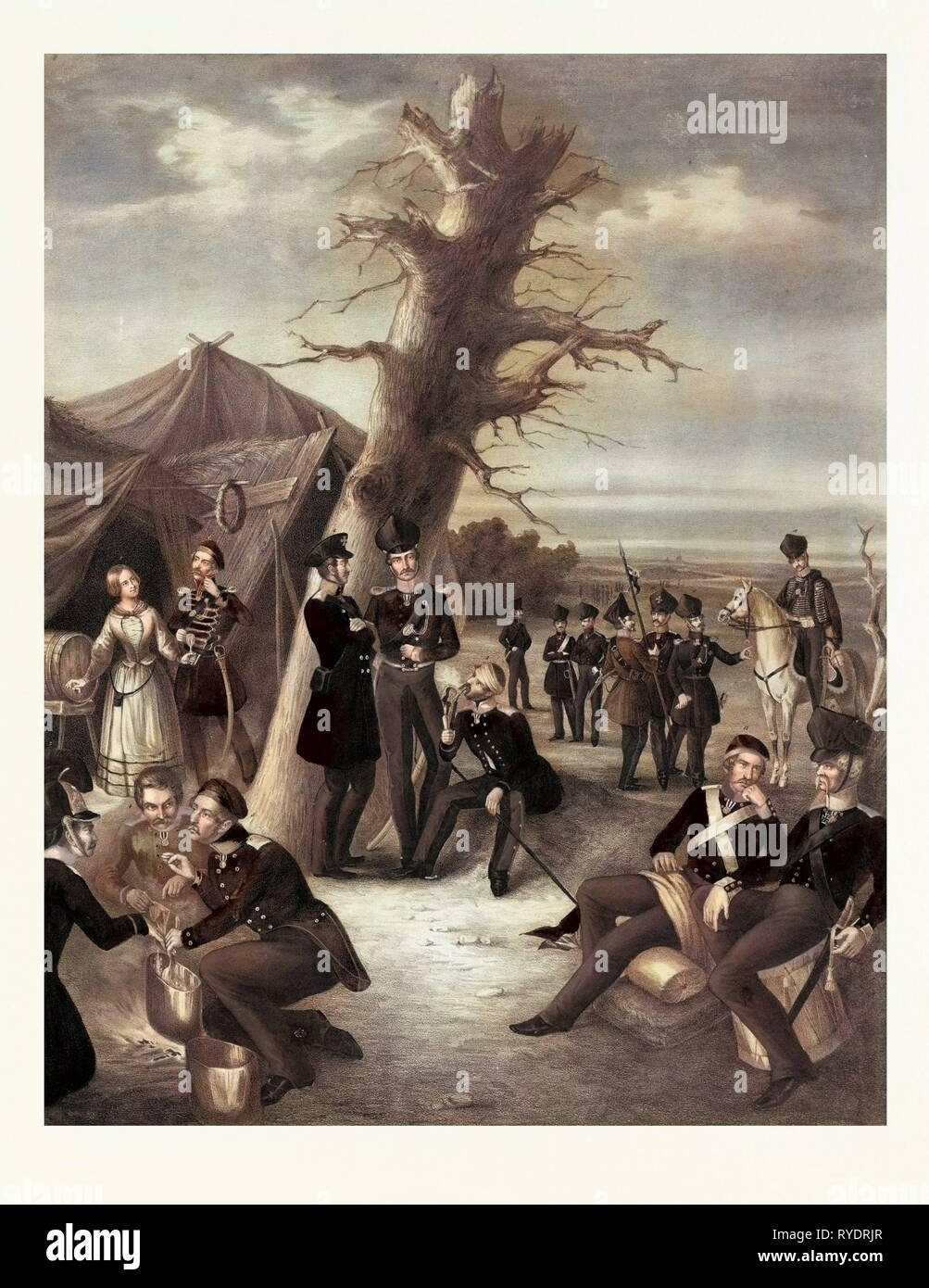 Open fire historic camp hi-res stock photography and images - Alamy