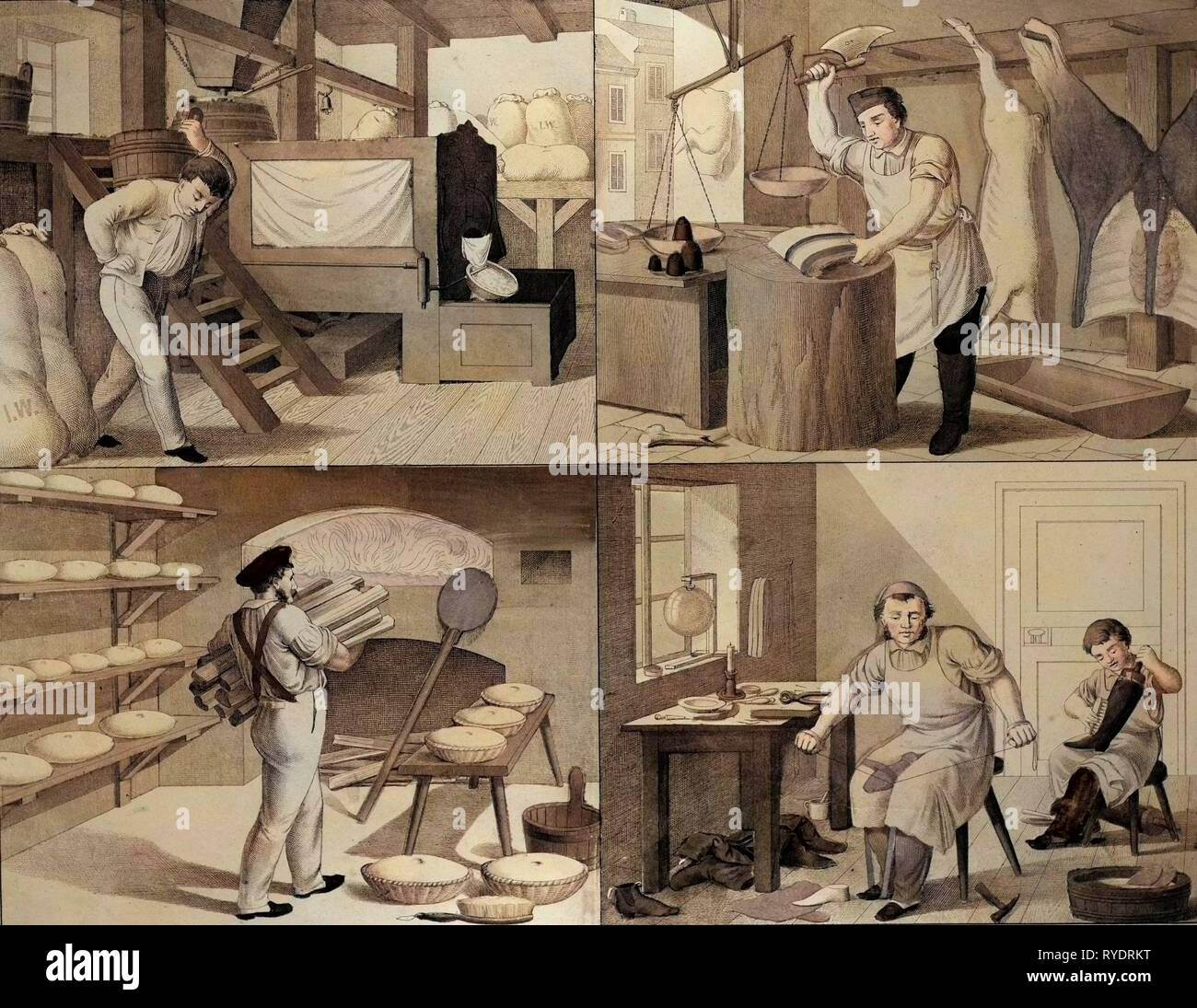 Shoemaker 19th century hi-res stock photography and images - Alamy