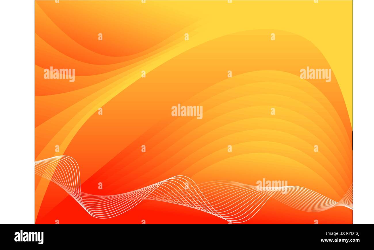 Red and orange vector background with waves Stock Vector Image & Art ...