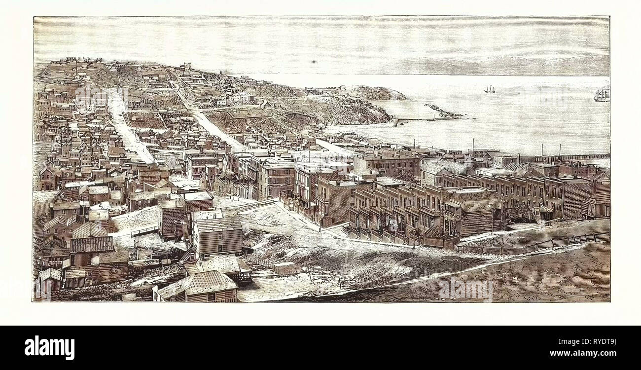The Golden Gate San Francisco Engraving 1876, Us Stock Photo - Alamy