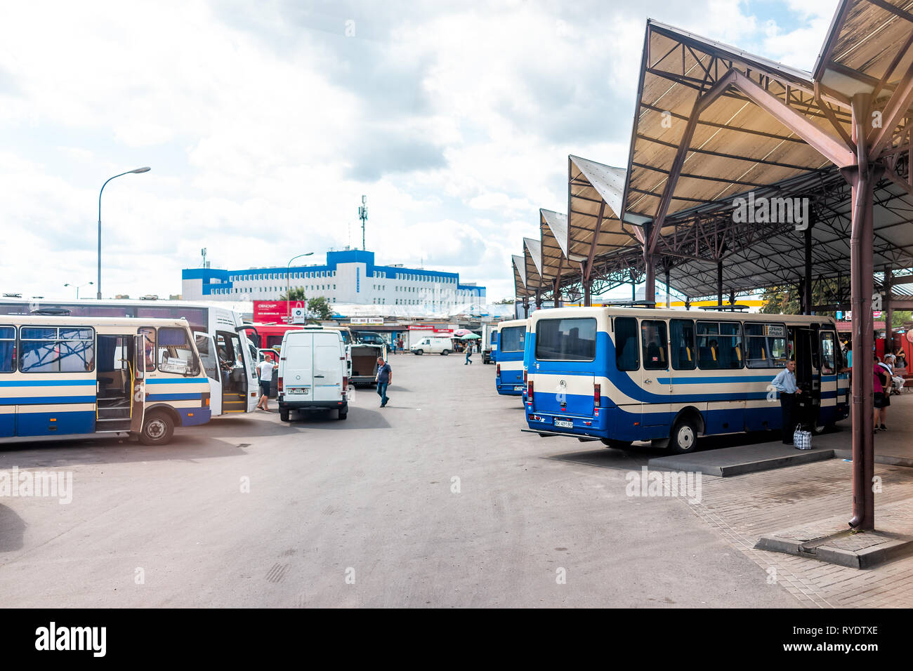 Walking bus buses station hi-res stock photography and images - Alamy
