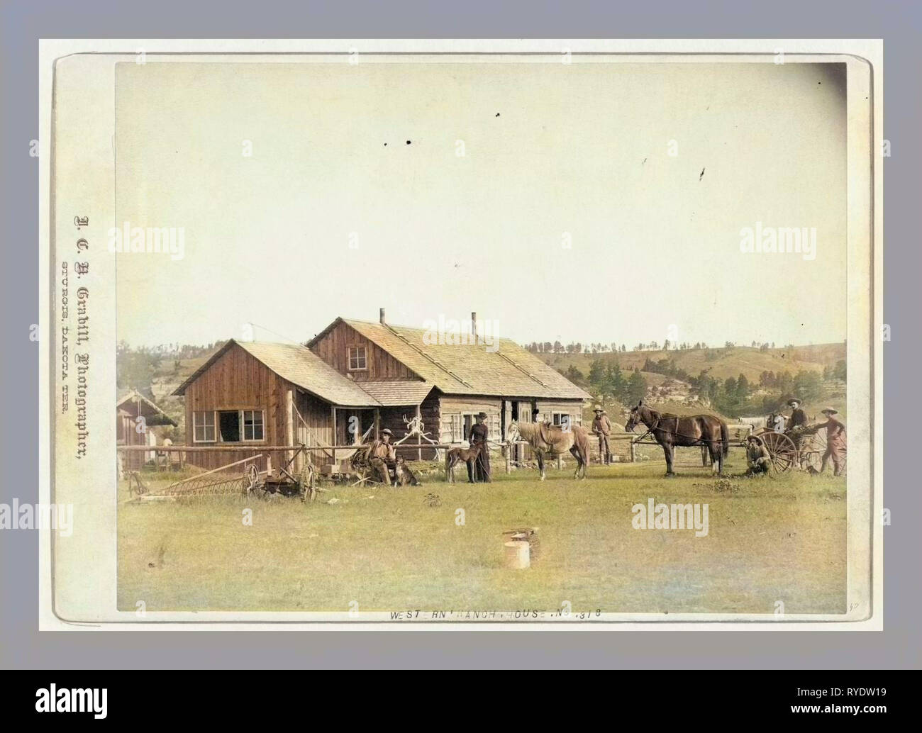 Western Ranch House Stock Photo - Alamy