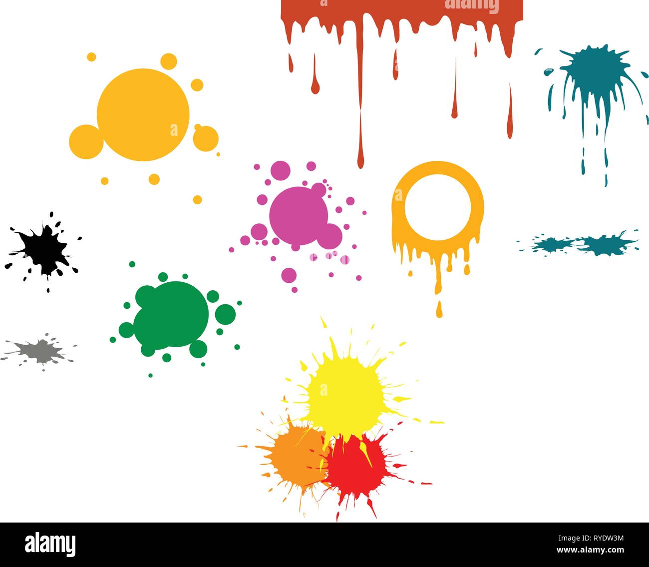 Vector spots - various spots and various colors Stock Vector Image ...