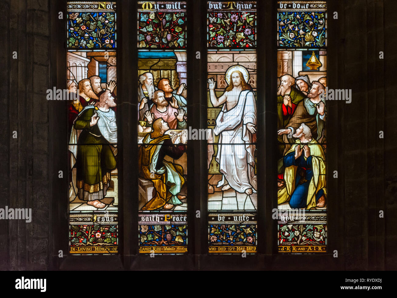 Stained glass window in the Church of the Holy Rude, Stirling ...