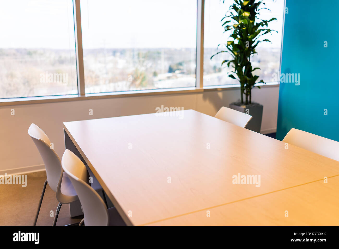 Empty Business Meeting Table