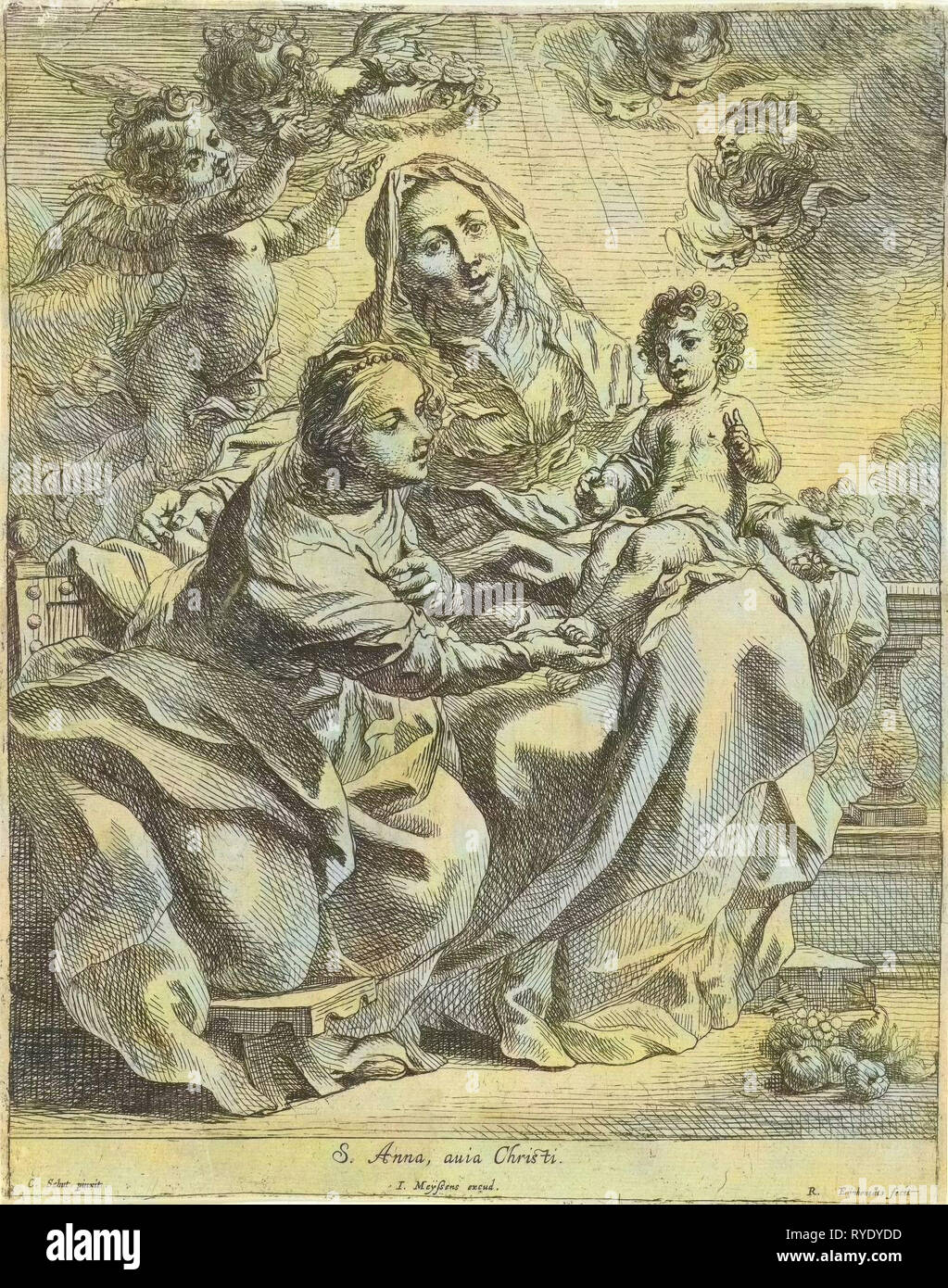 The virgin and child with st anne hi-res stock photography and images - Alamy