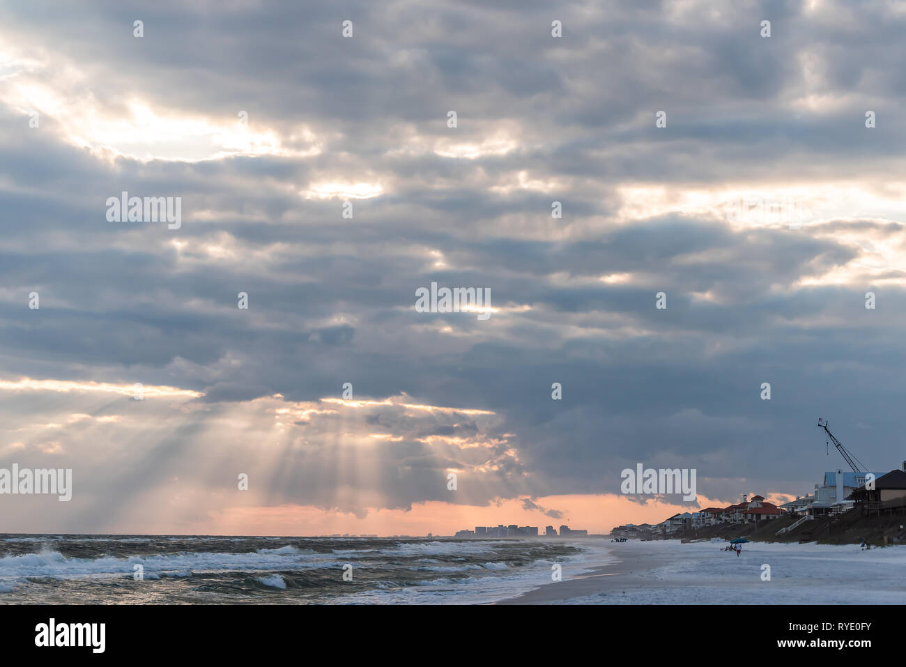 Construction beach crane sun sea hi-res stock photography and images ...