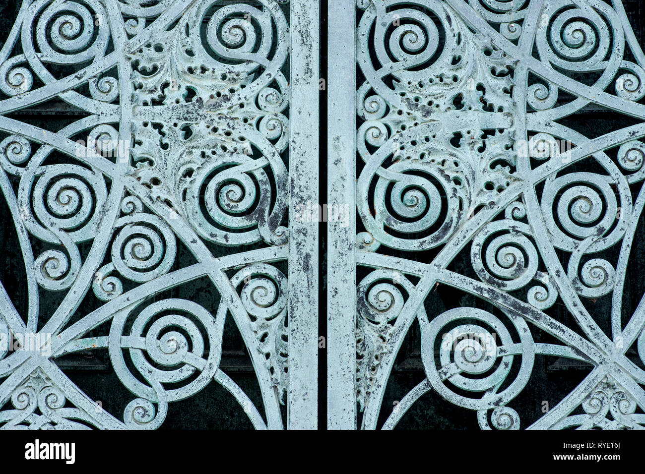 Old Vintage Antique Design Rustic Metal Doors Stock Photo - Alamy