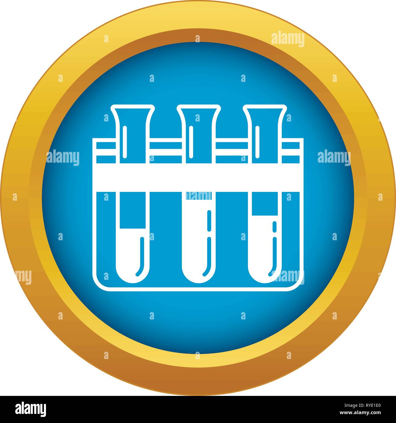 Test tube stand icon blue vector isolated Stock Vector Image & Art - Alamy