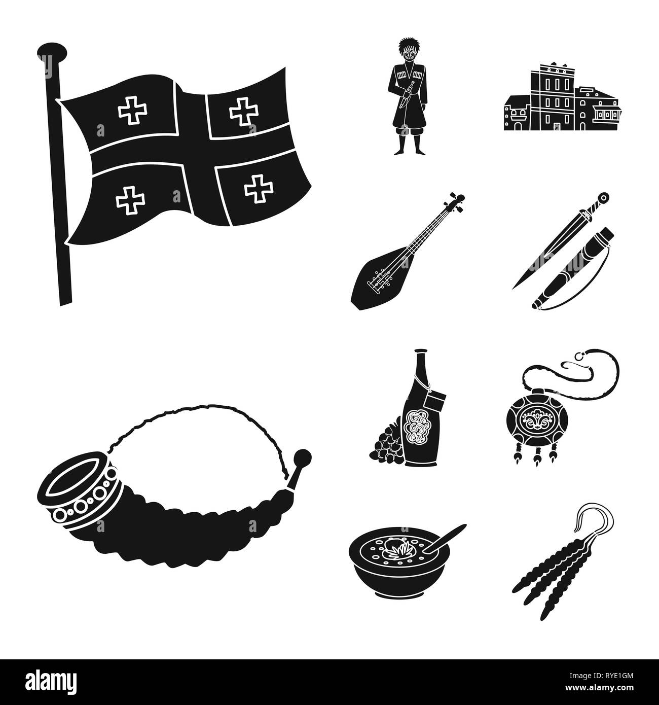Vector design of heritage and originality sign. Set of heritage and ...