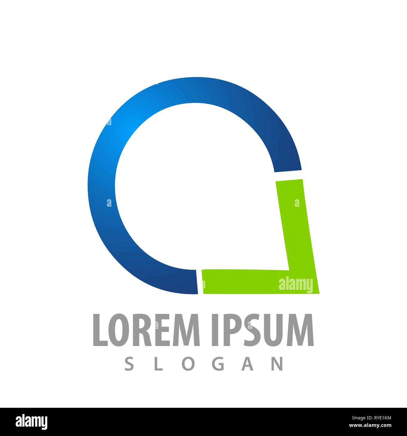 circle angle line logo concept design. Symbol graphic template element Stock Vector Image & Art ...