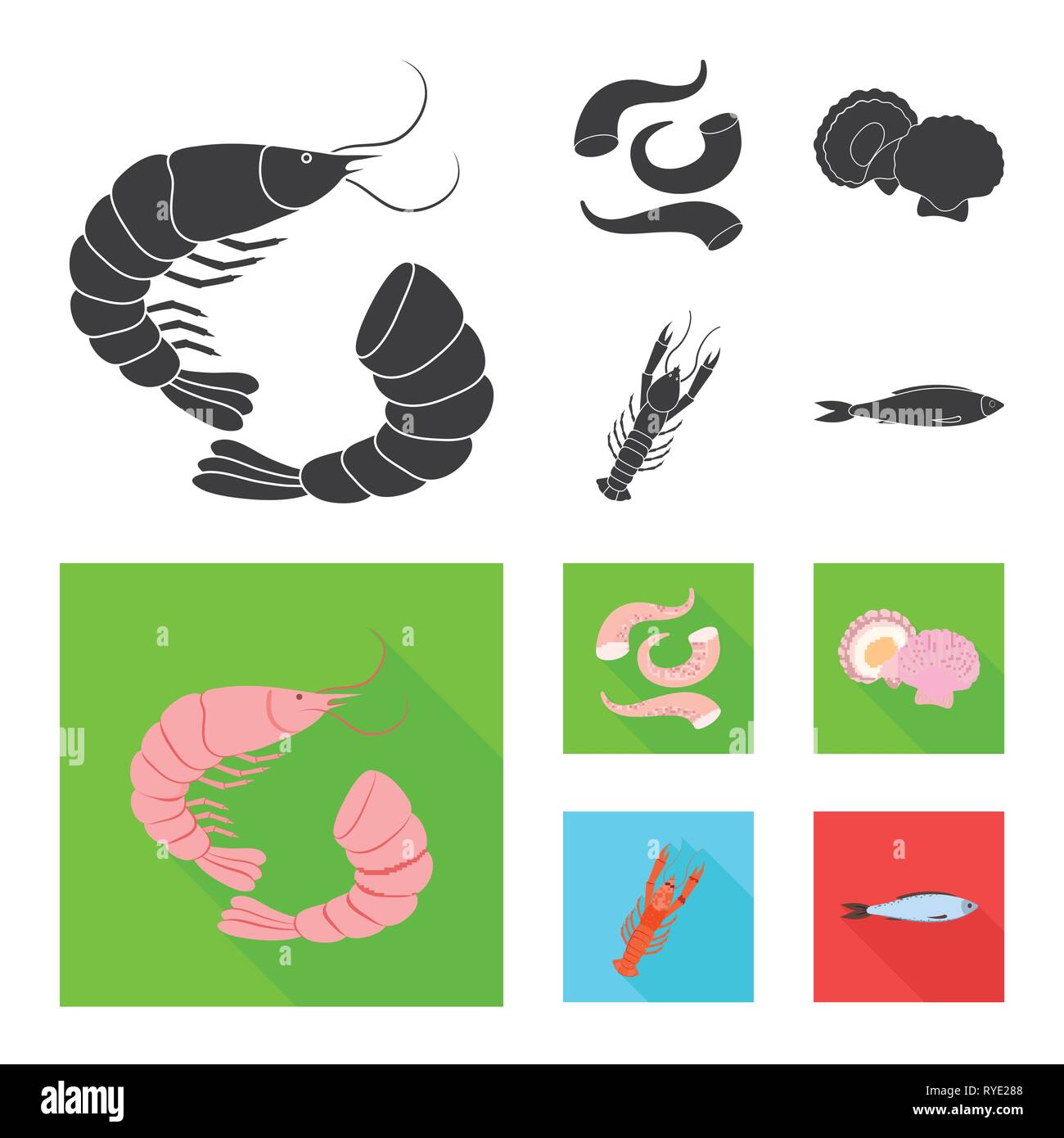 shrimp,octopus,jellyfish,lobster,salmon,prawn,squid,fish,cooked,cute ...