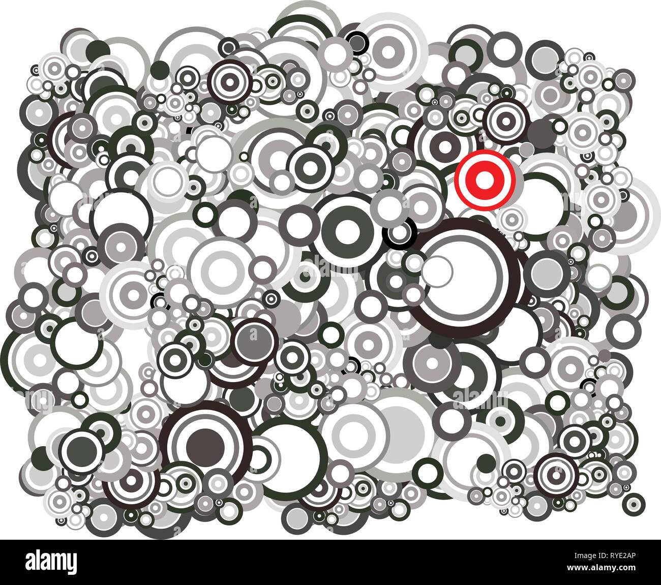 Wall pattern circles circles white Stock Vector Images - Alamy