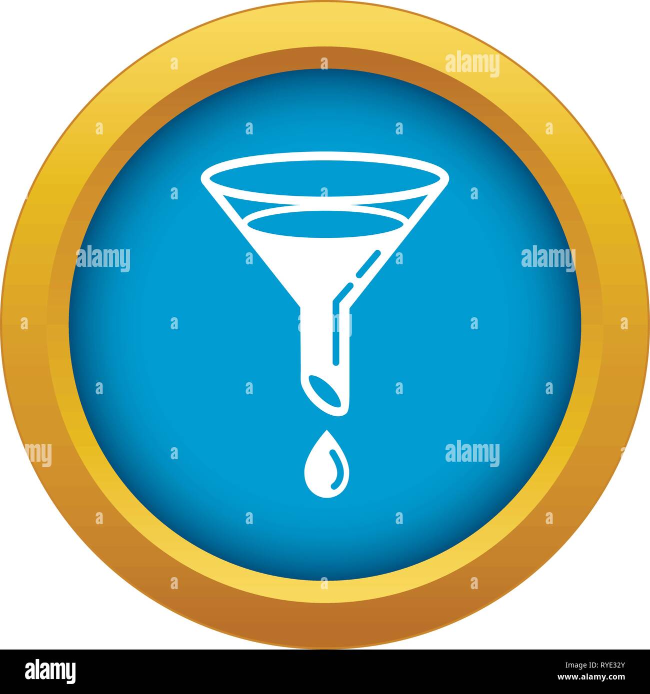 Water filter icon blue vector isolated Stock Vector Image & Art - Alamy