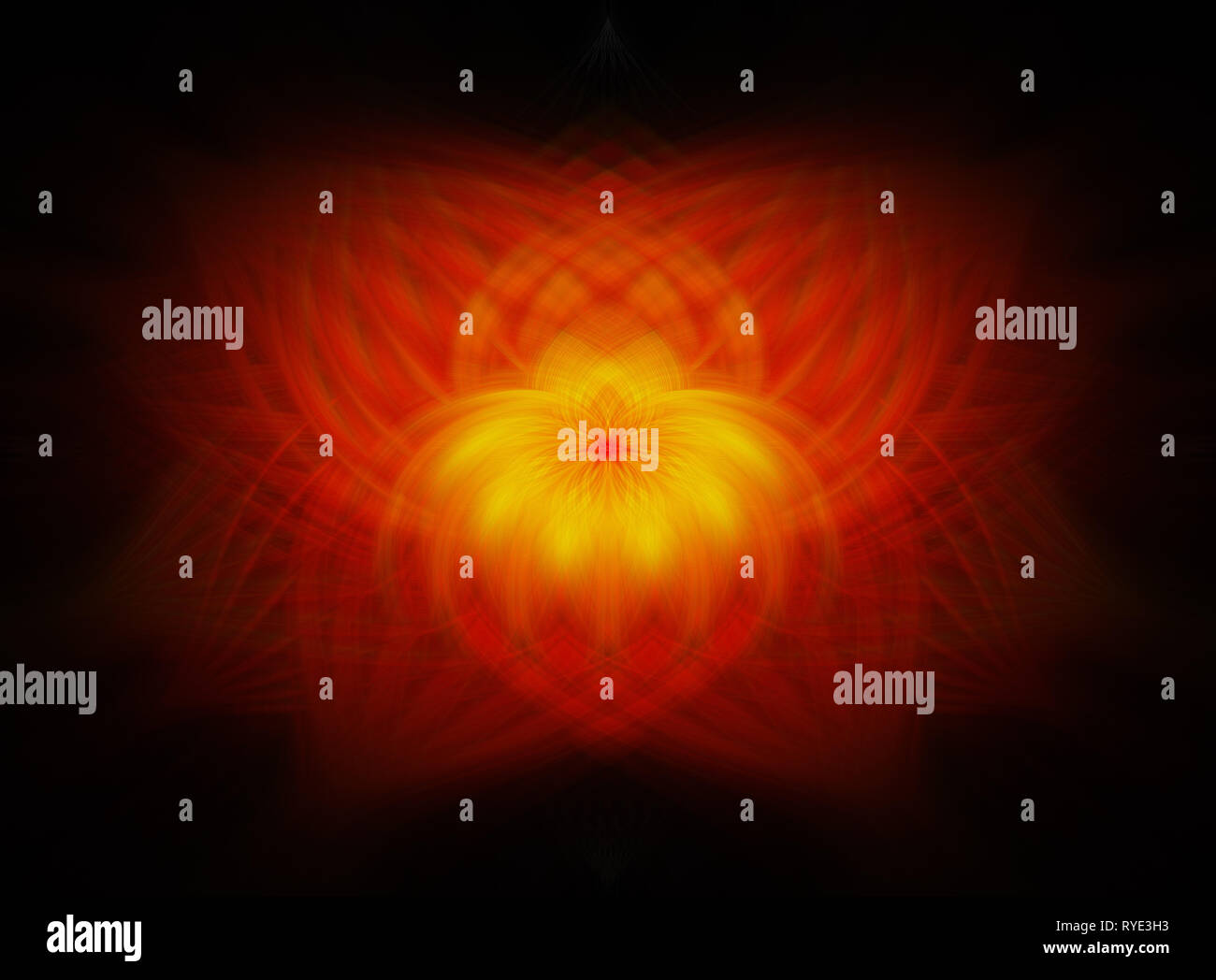 Fractal texture wallpaper, abstract flower. Swirl, twirl effect flowery ...