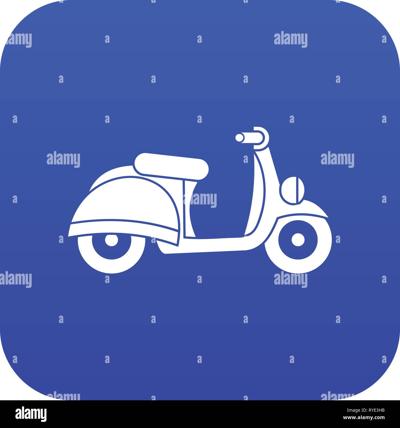 Motorbike icon digital blue Stock Vector Image & Art - Alamy